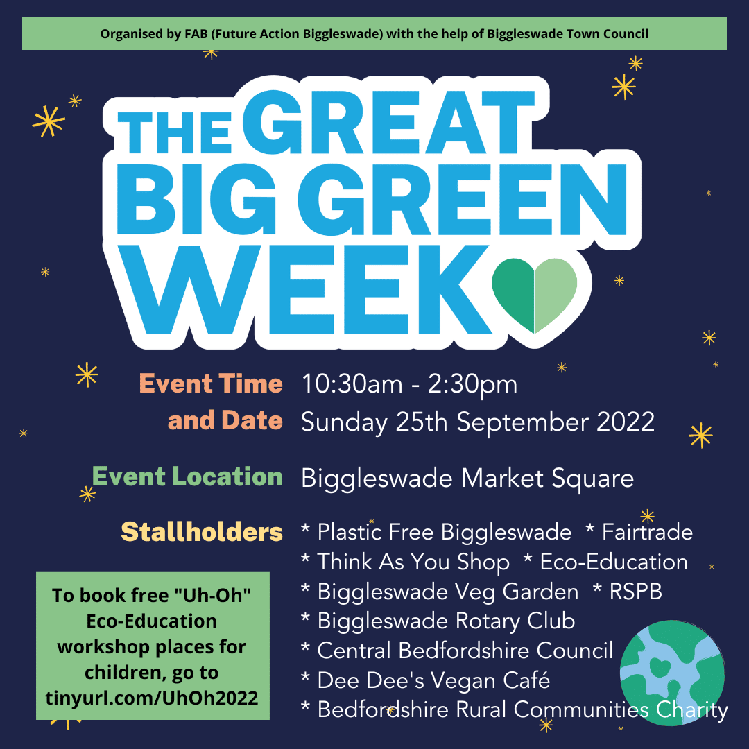 Great Big Green Week 25th September 2022 | Biggleswade Town Council