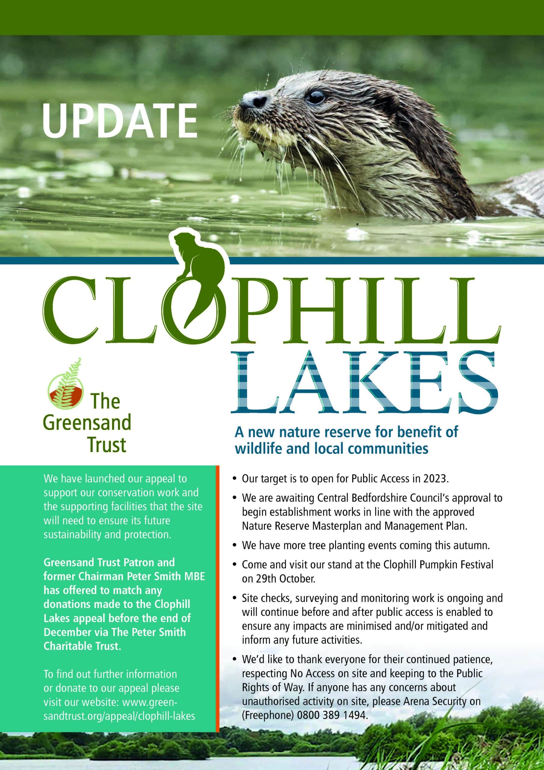 Clophill Lakes New Nature Reserve | Biggleswade Town Council