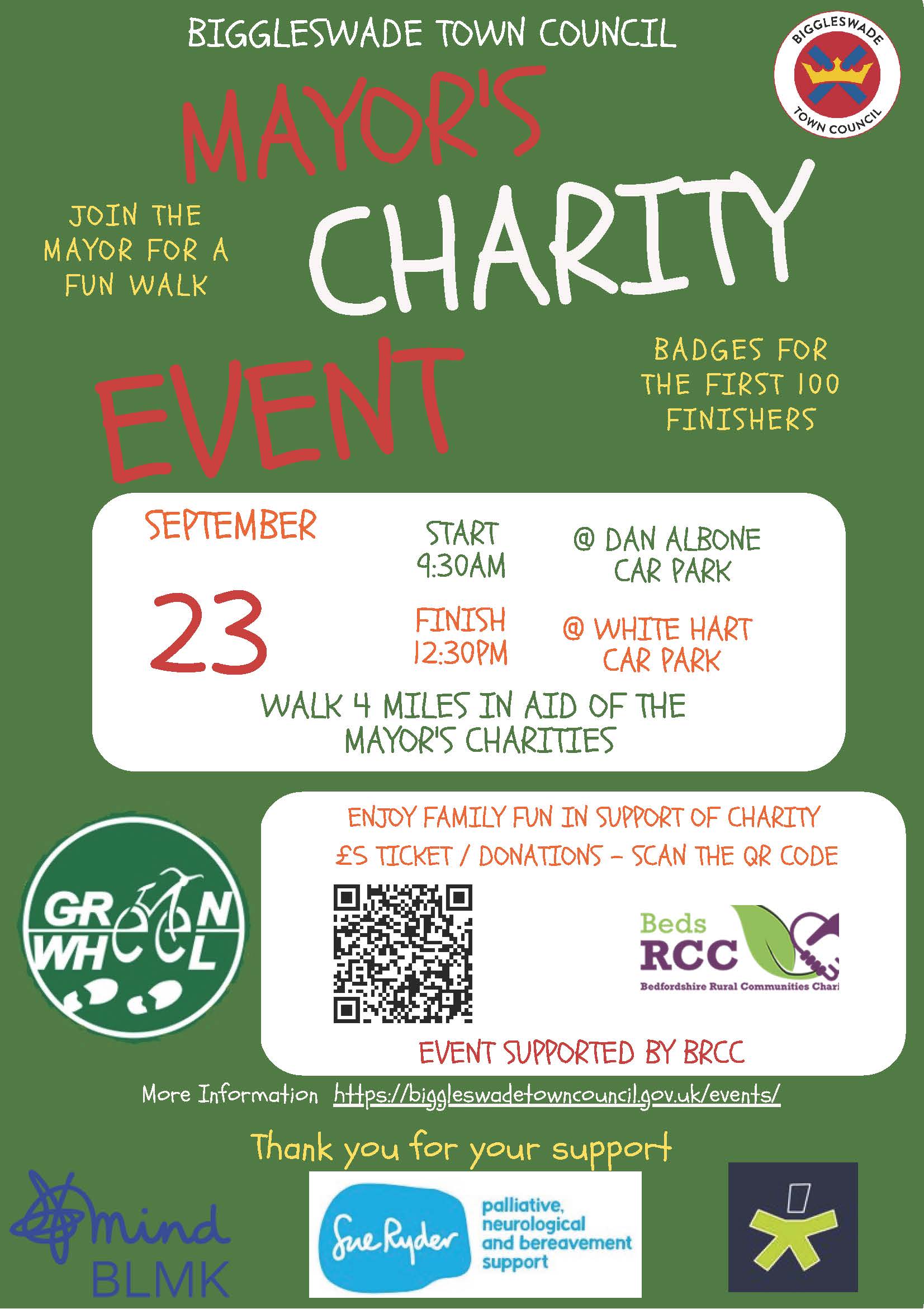 Mayor Mark Foster's Charity Walk | Biggleswade Town Council
